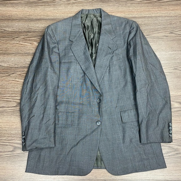 Hickey Freeman | Suits & Blazers | Hickey Freeman Grey Blue Herringbone ...